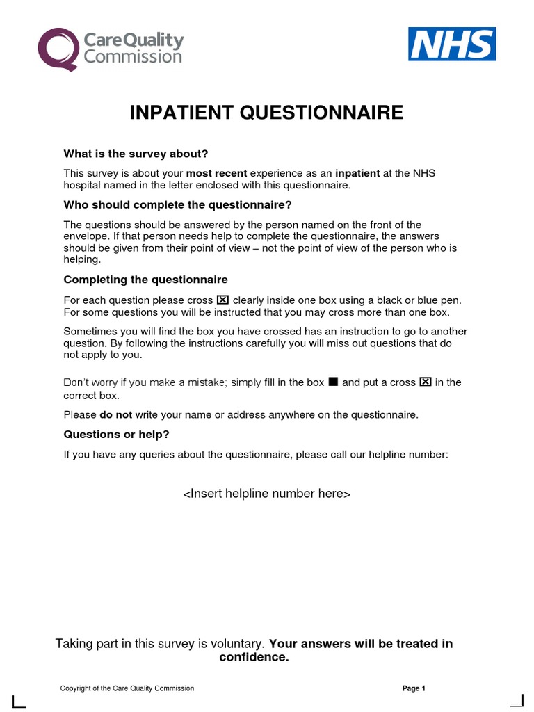 Core Questionnaire | PDF | Emergency Department | Hospital