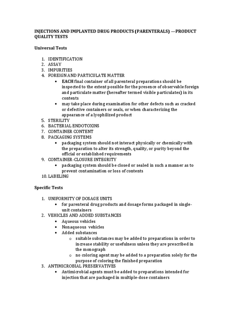 Injections and Implanted Drug Products | PDF | Freeze Drying | Emulsion