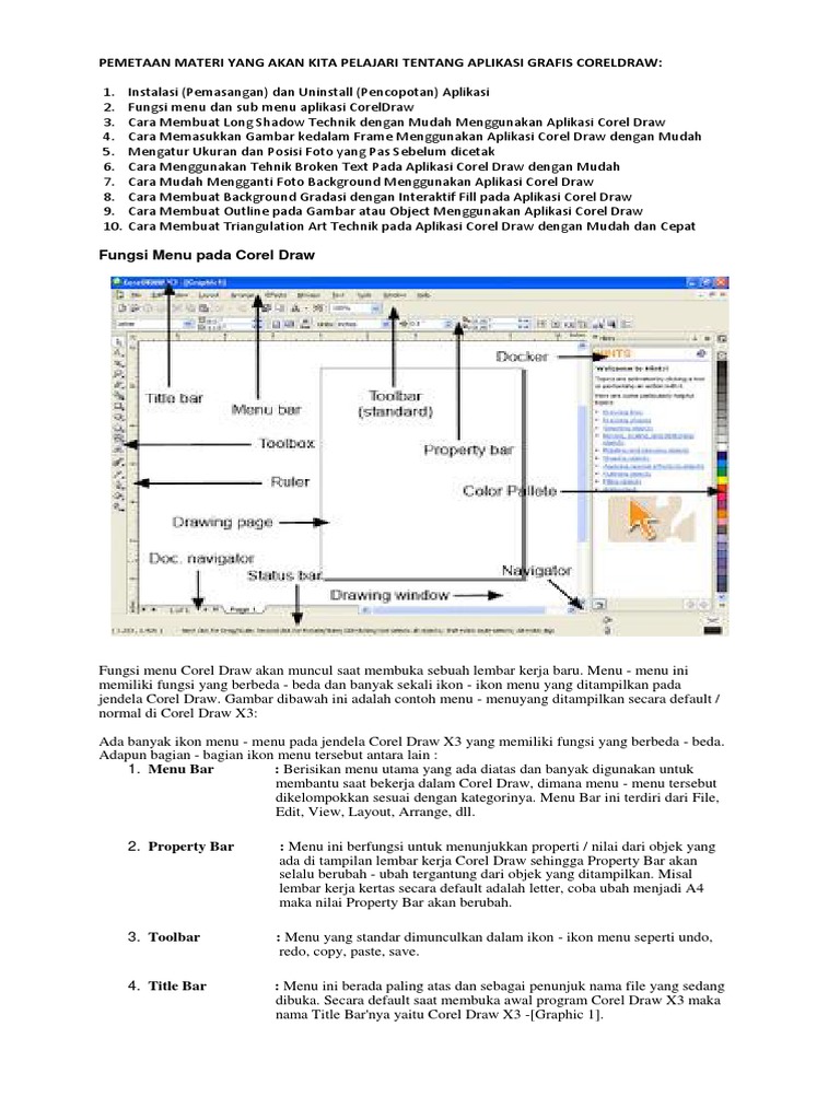 Materi Ekskul Desain Grafis CorelDraw | PDF