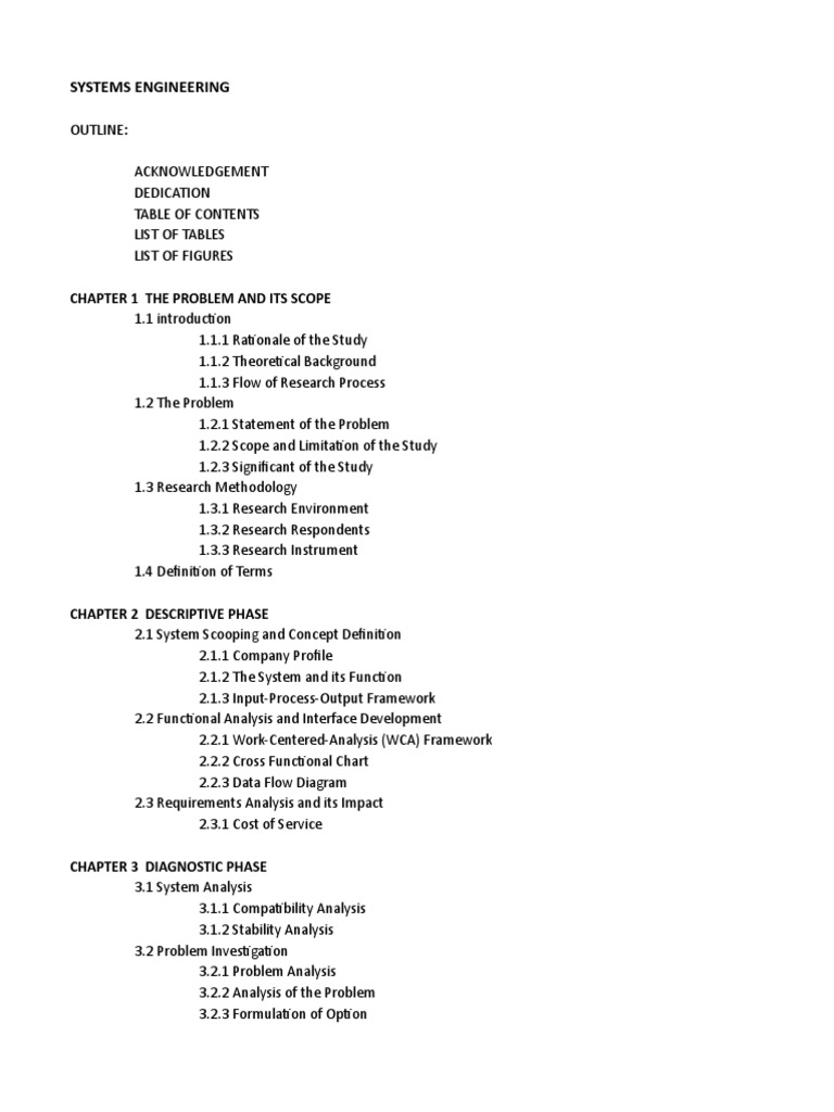 Outline Systems Engrg | PDF | Systems Science | Computing