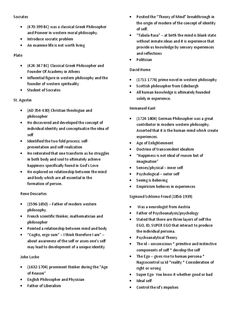 Understanding The Self | PDF | Self | Id