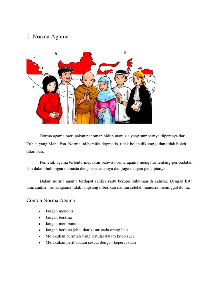 Contoh dan Pengertian Norma Agama | PDF | Gaya Hidup