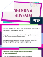 Halimbawa Ng Adyenda | PDF