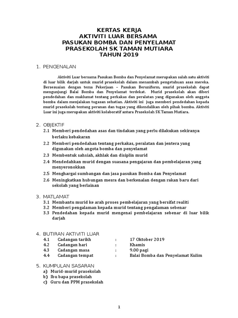 Kertas Kerja Bomba | PDF