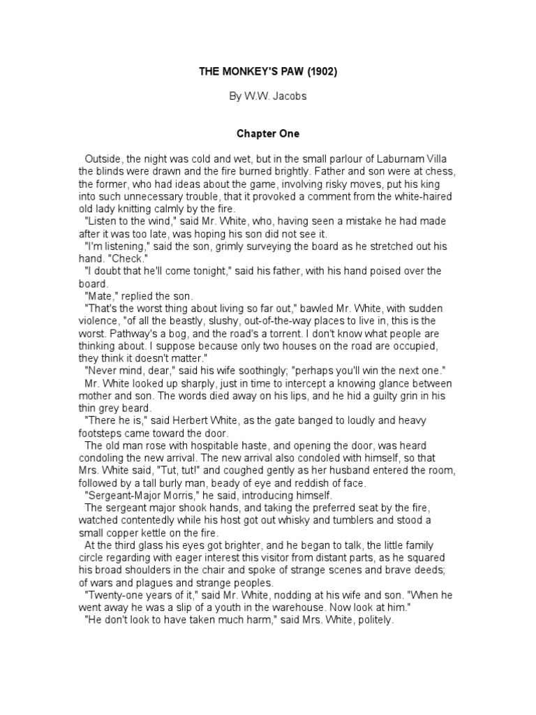 Monkeys Paw | PDF