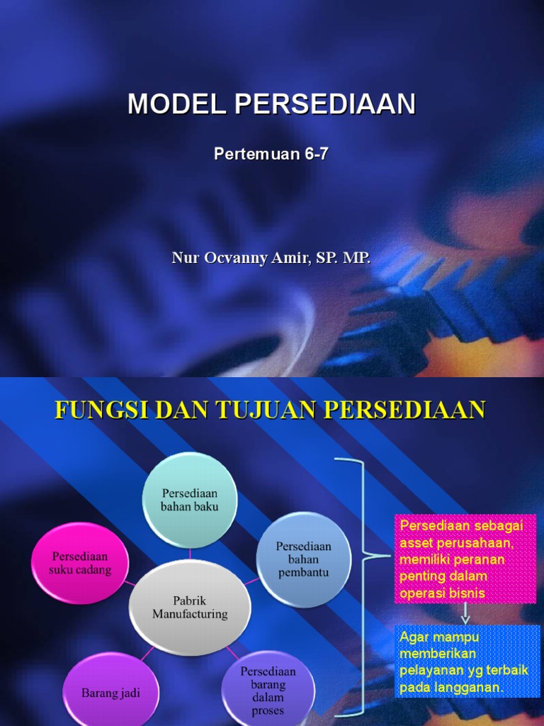 Manajemen Persediaan or | PDF | Pengelolaan Keuangan & Uang