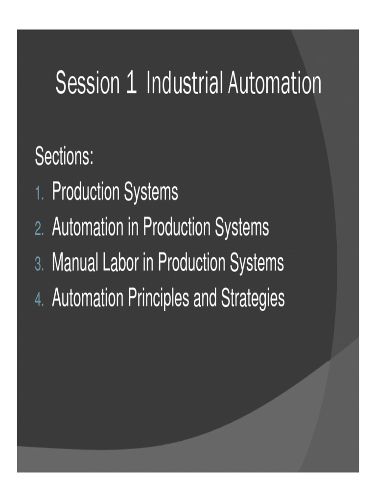 Industrial Automation | PDF | Operations Management | Automation