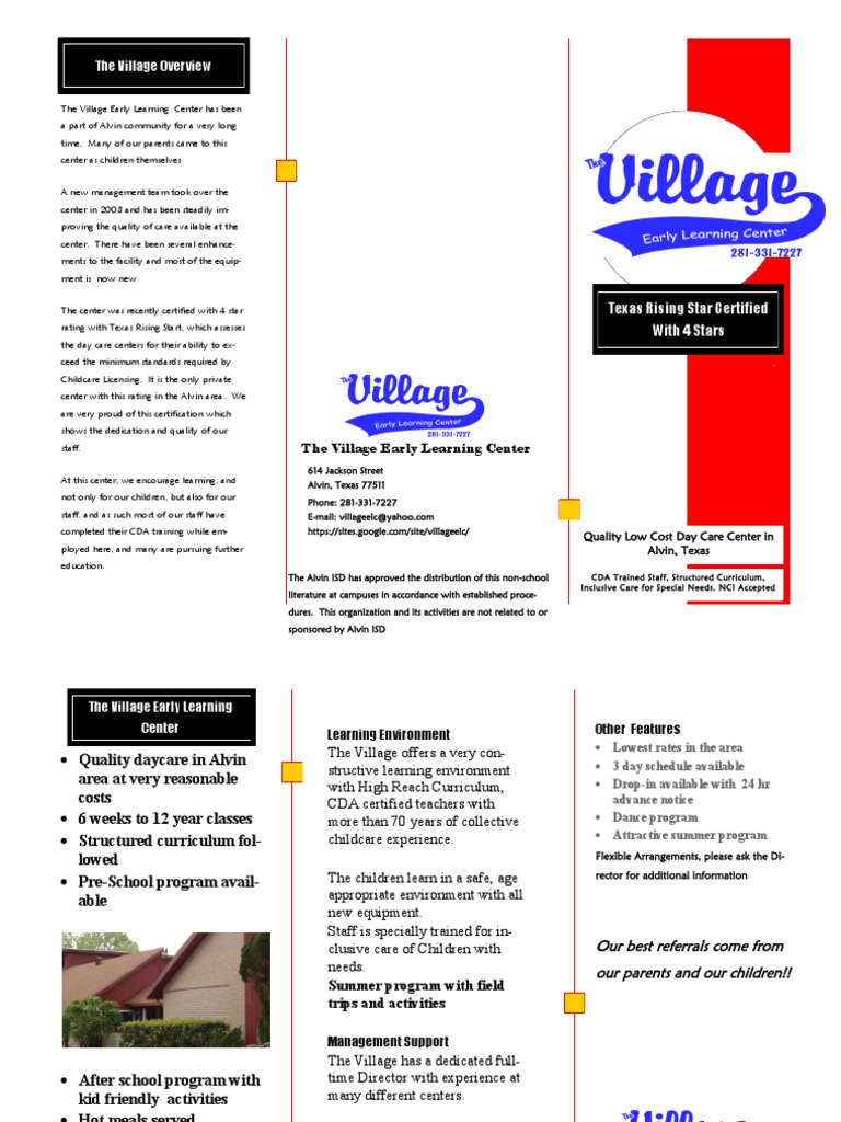 The Village Overview: Texas Rising Star Certified With 4 Stars | PDF ...