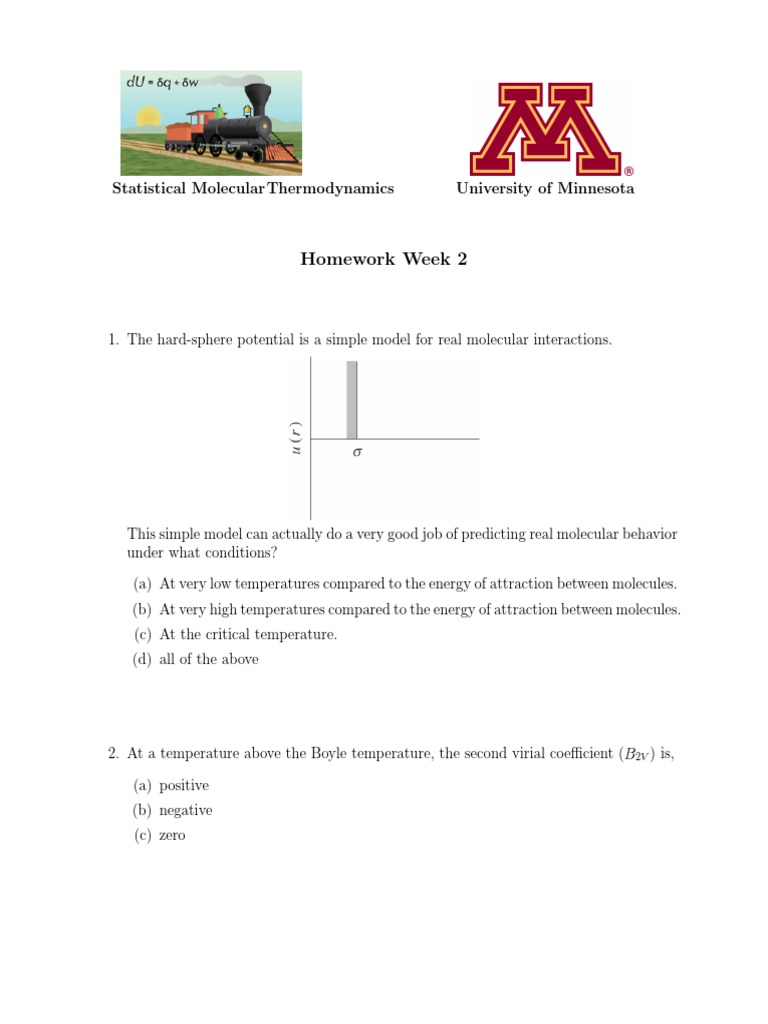 Week 2 Homework | PDF | Gases | Temperature