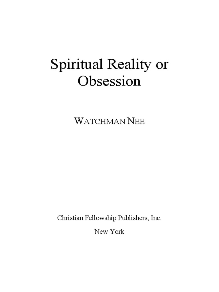 Spiritual Reality or Obsession PDF | PDF | Baptism | John The Baptist