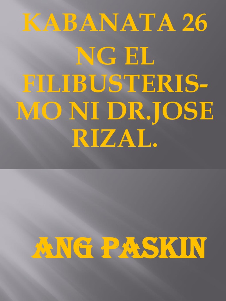 Ang Paskin Kabanata 26 | PDF