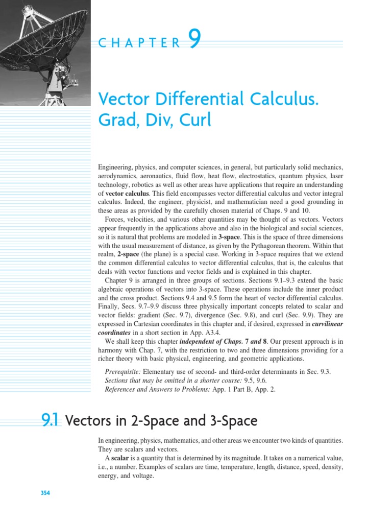 Vector Differential Calculus. Grad, Div, Curl: Vectors in 2-Space and 3-Space | Download Free ...