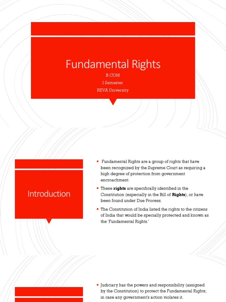 Fundamental Rights | PDF | Writ | United States Constitution