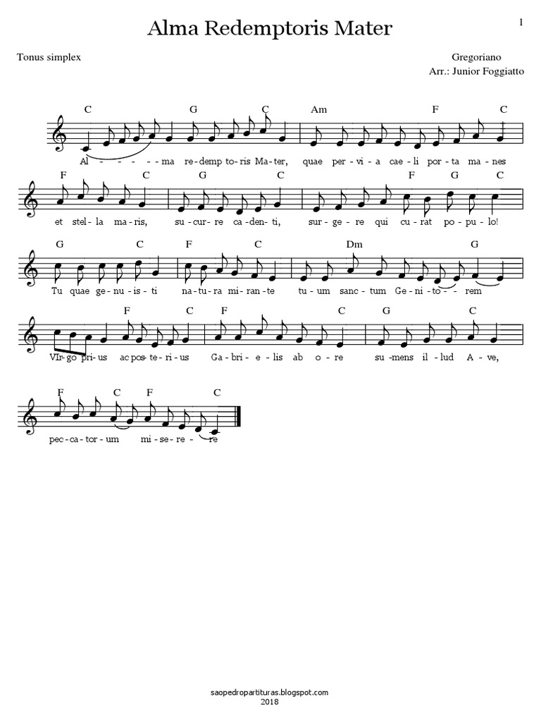 Alma Redemptoris PDF | PDF