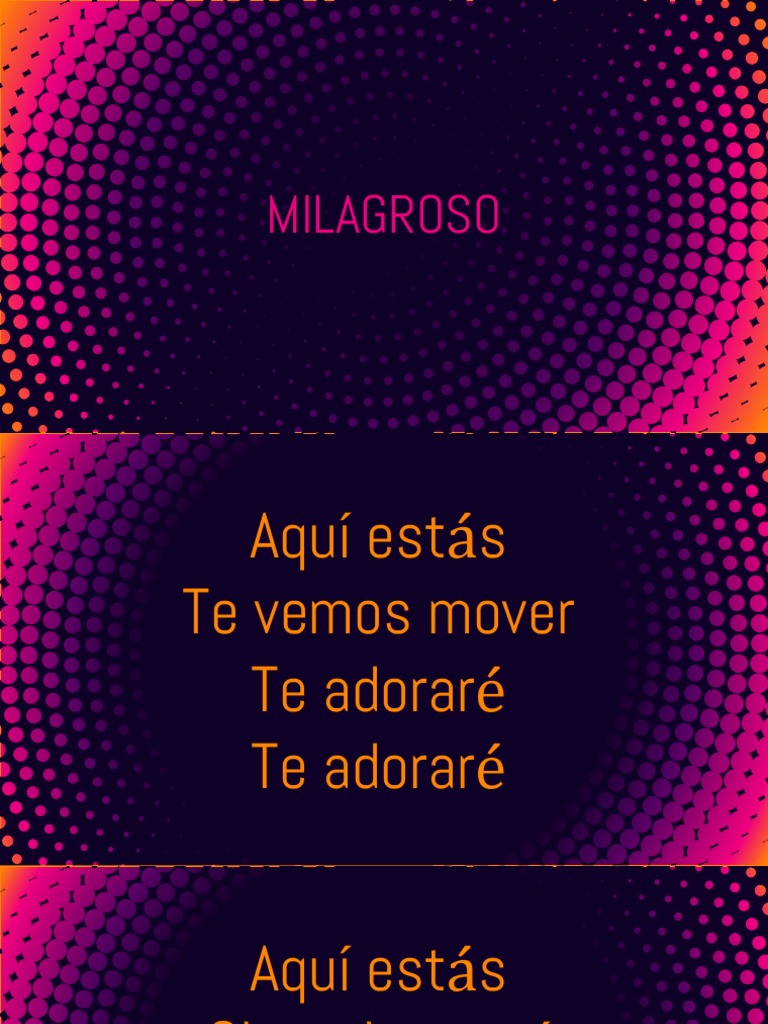 Milagroso - Letra | PDF | Religión y espiritualidad