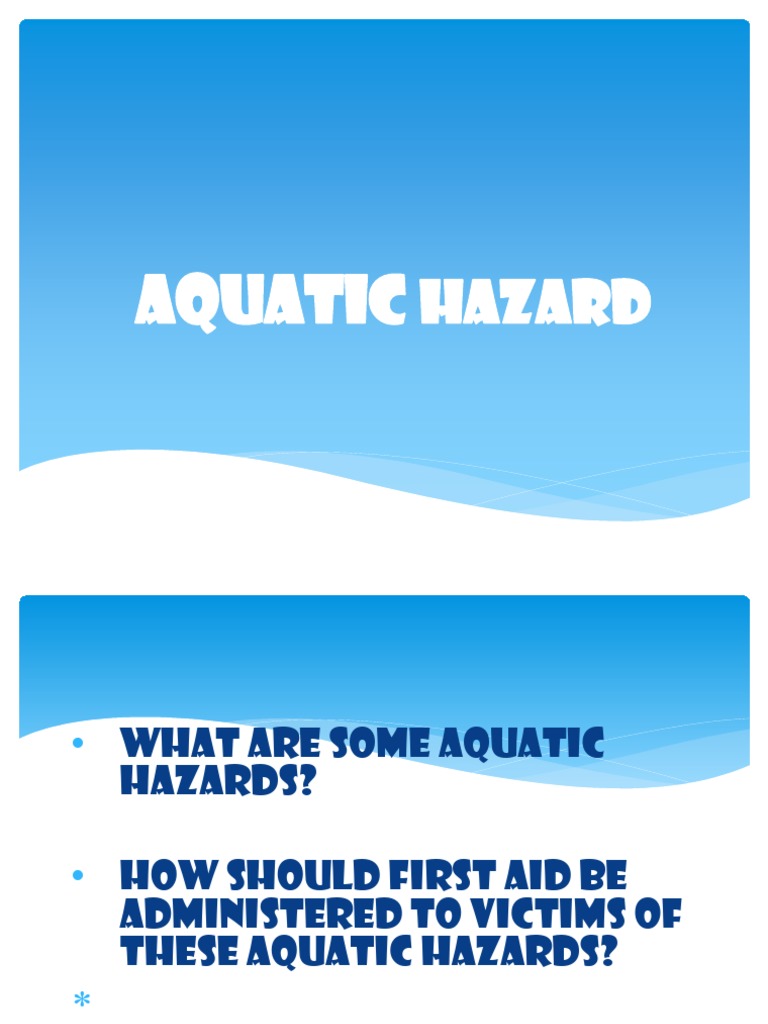 Aquatic Hazards and Drowning | PDF | Home & Garden | Science & Mathematics