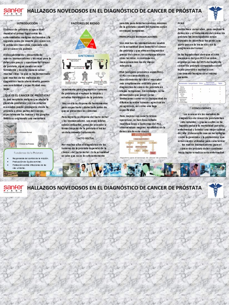 Triptico Sobre Cáncer de Próstata | PDF | Cancer de prostata | Antígeno ...