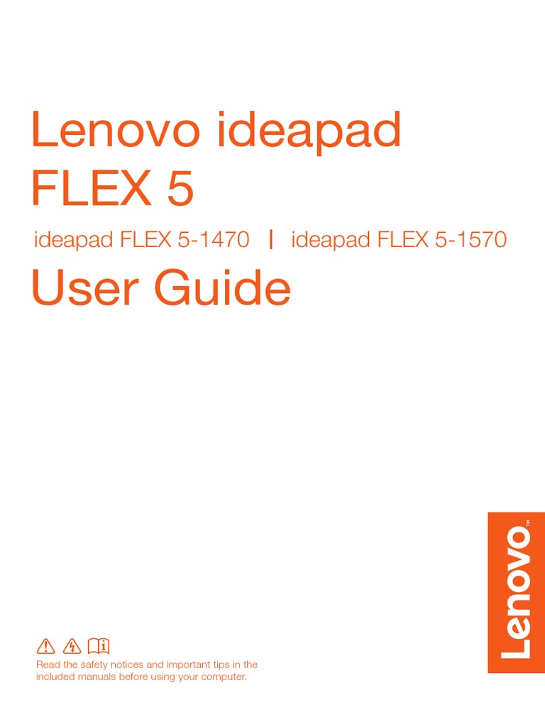 Lenovo Ideapad Flex 5 User Guide | PDF | Computer Monitor | Windows 10