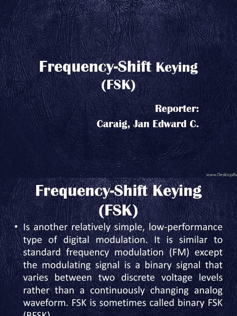 Frequency-Shift Keying (FSK) | PDF | Frequency Modulation | Modulation
