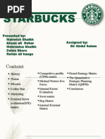 Efa Analysis | PDF | Starbucks | Strategic Management