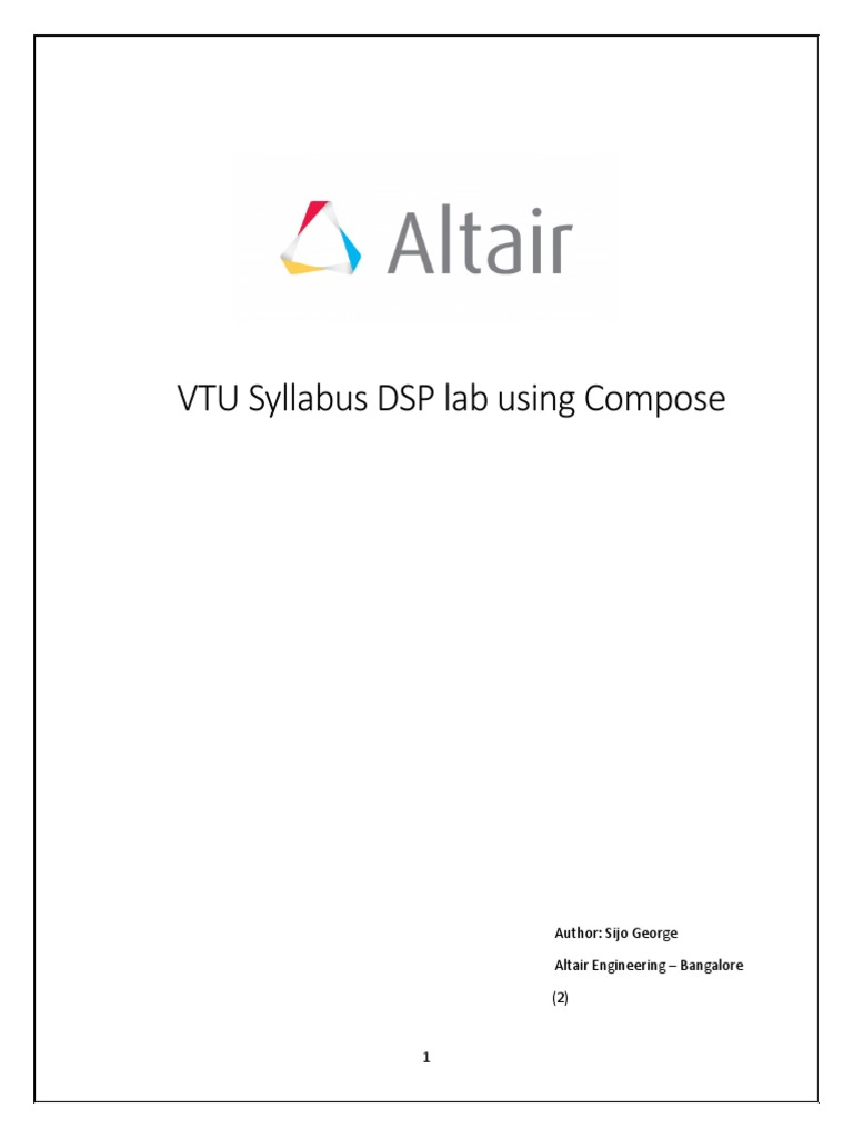 VTU DSP Lab Using Compose | PDF | Discrete Fourier Transform | Autocorrelation