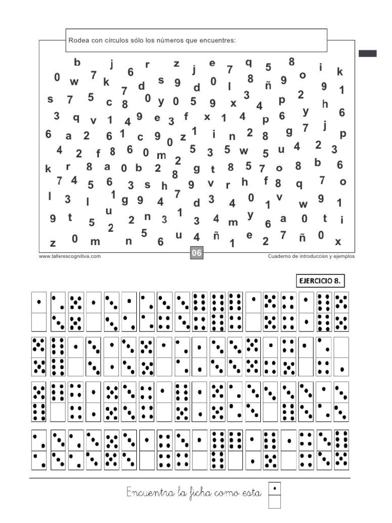 Ejercicios De Atención Pdf