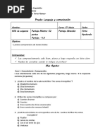 Prueba Del Libro Stone Fox (Adecuada Transitorios) 4tos. | PDF