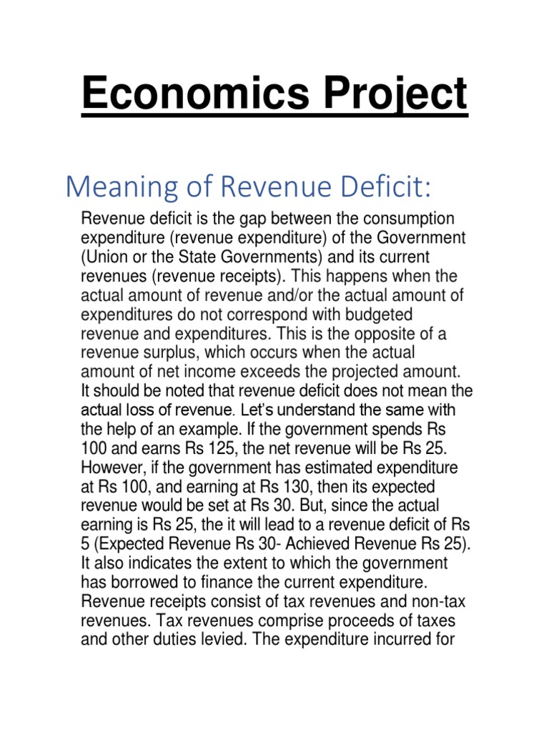 Understanding Revenue Deficit, Fiscal Deficit, and Primary Deficit: Key ...