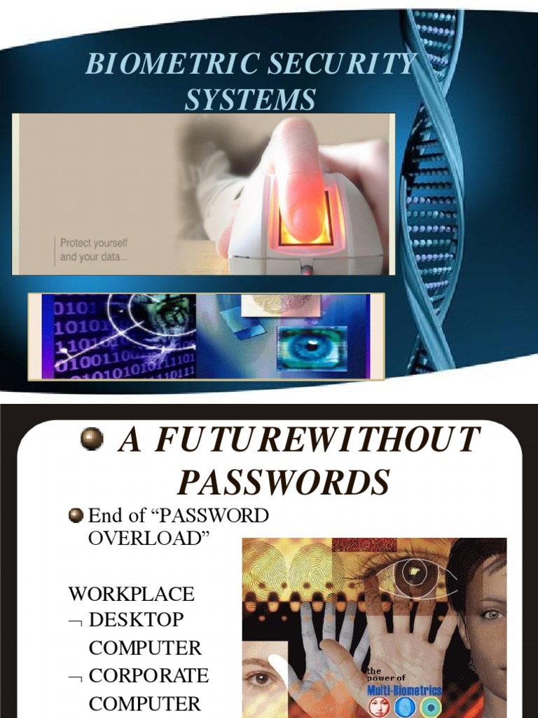 Biometric Secu Rity Systems | PDF | Biometrics | Fingerprint