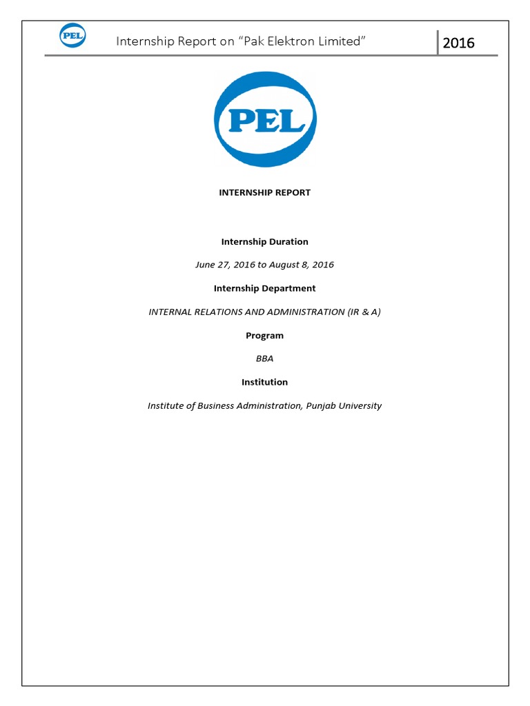 Pel Internship Report | PDF | Refrigerator | Home Appliance