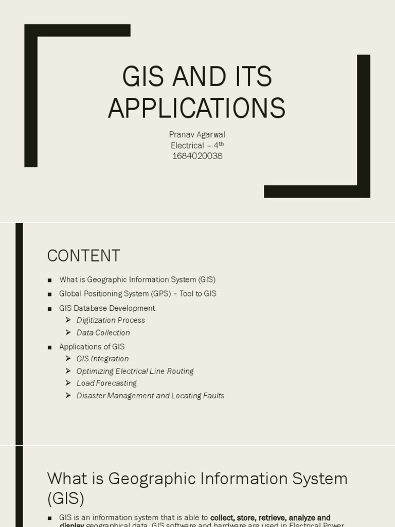 GIS and Its Applications | PDF | Geographic Information System ...