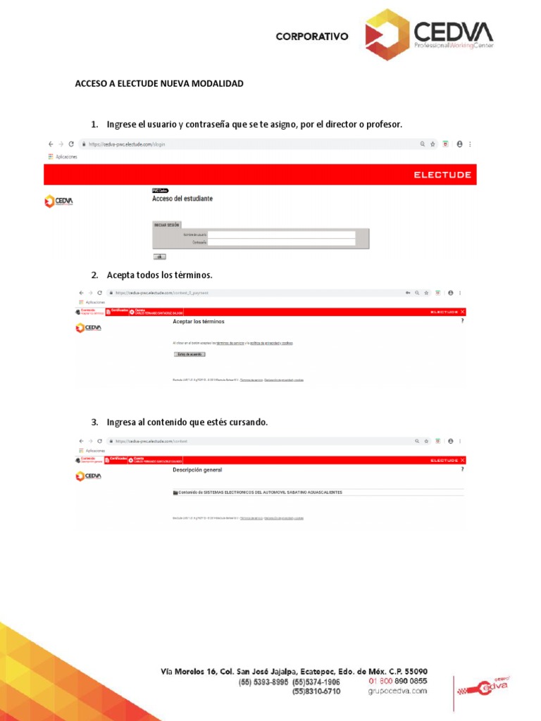 Acceso a Electude: Guía Paso a Paso | PDF