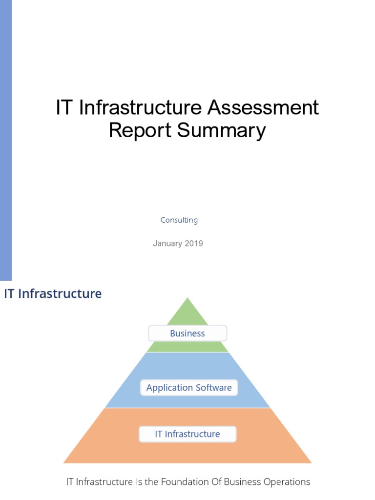 IT Infrastructure Assessment Report Summary: January 2019 | PDF | Itil ...