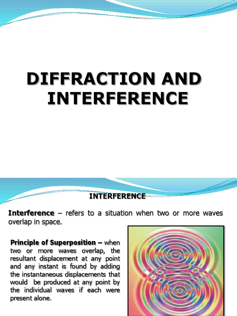 PHY13 Lesson 4 Diffraction and Interference | PDF | Diffraction ...