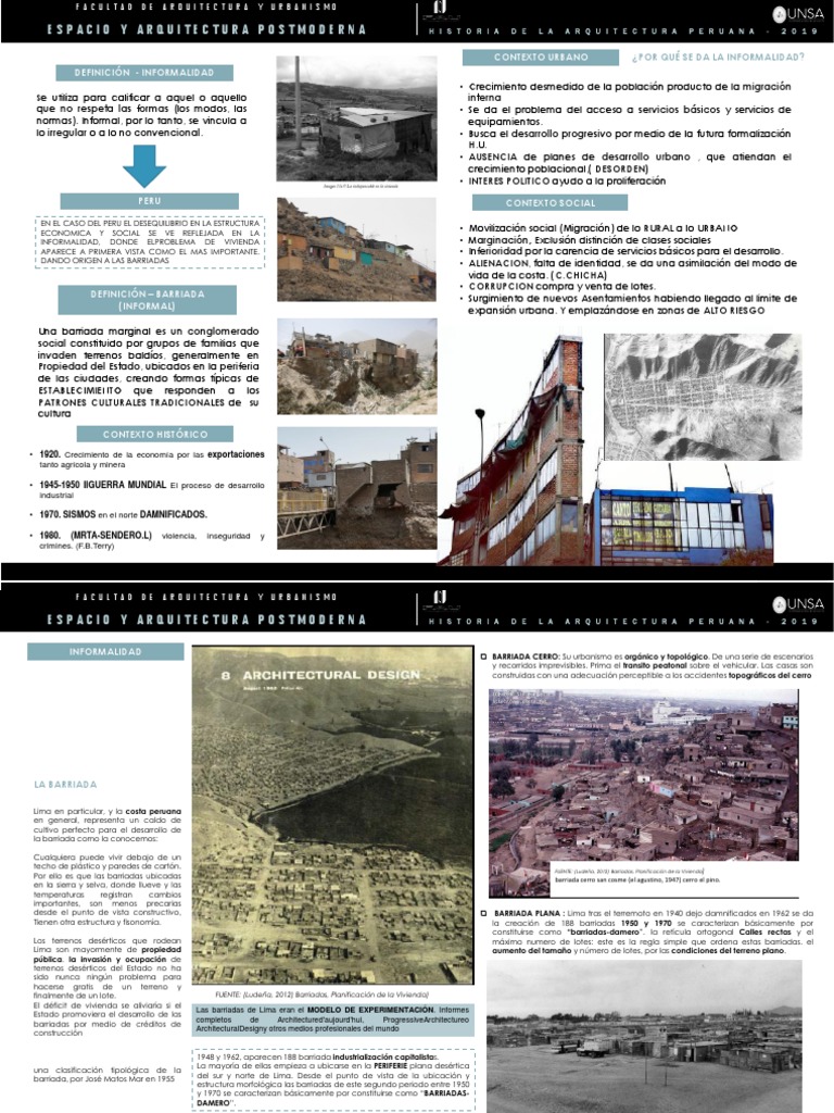 Informalidad y Barriadas en Perú | PDF | Lima | Urbanismo