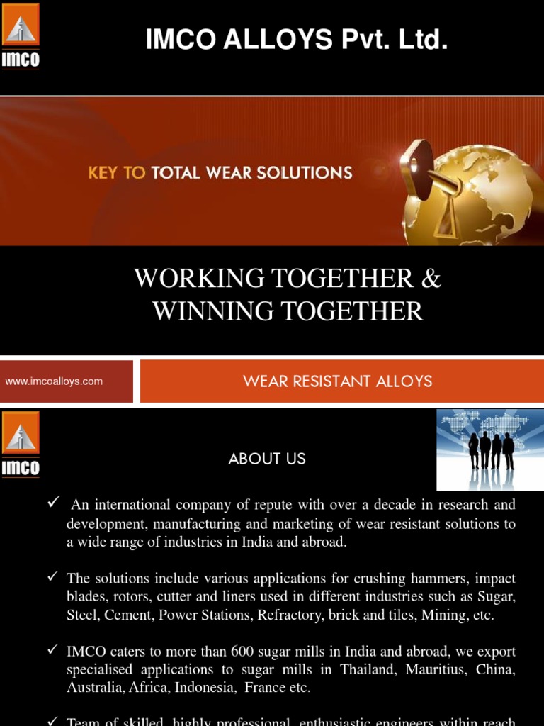 Sugar Presentation | PDF | Sintering | Wear