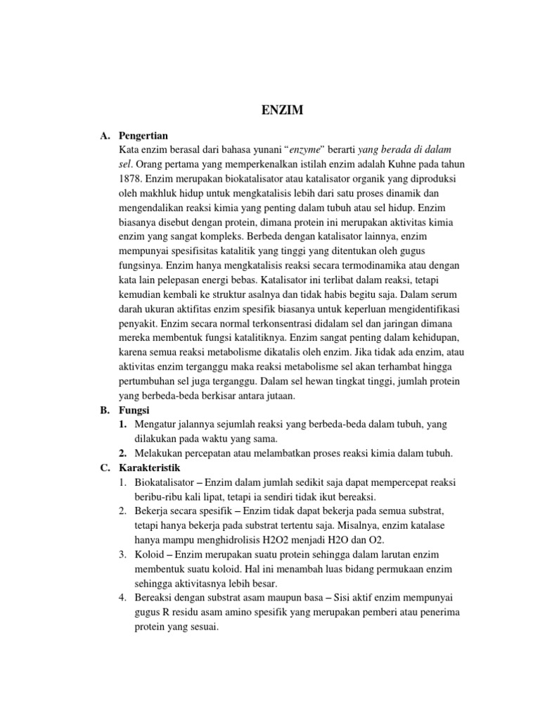 ENZIM | PDF