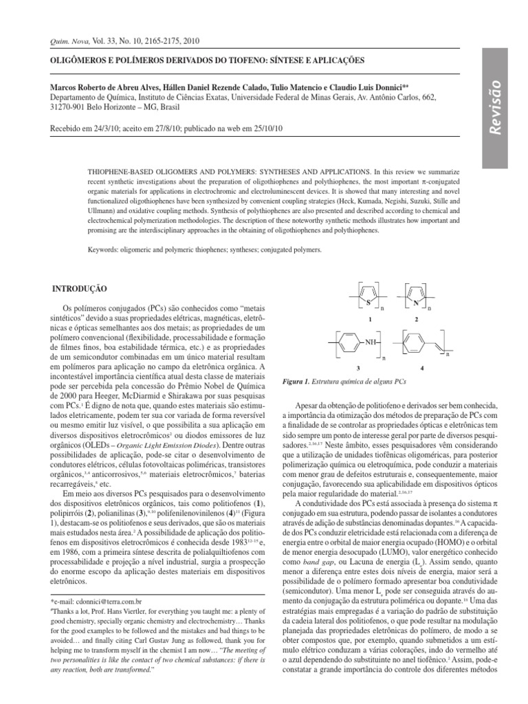 Oligômeros e Polímeros | PDF | Polimerização | Polímeros