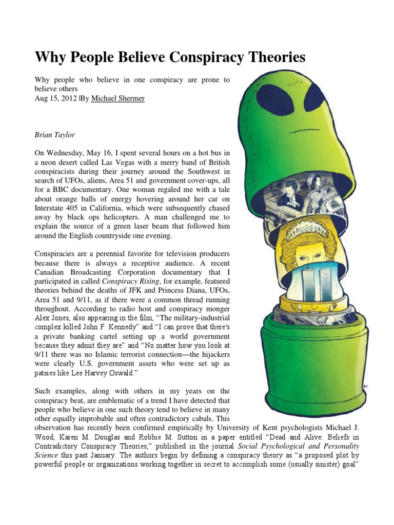 Why People Believe Conspiracy Theories | PDF | Conspiracy Theory | Paranoia