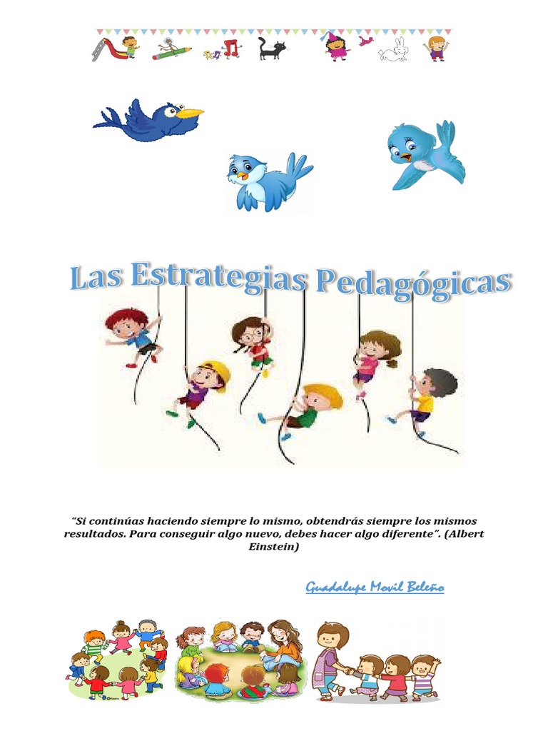 Cartilla (Estrategias Pedagógicas en La Primera Infancia) | PDF | Salón ...