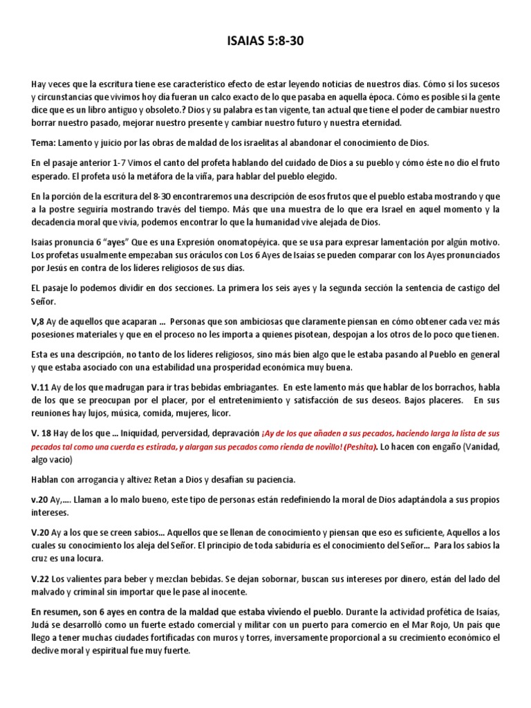 Isaias 5 | PDF | Santo | Dios