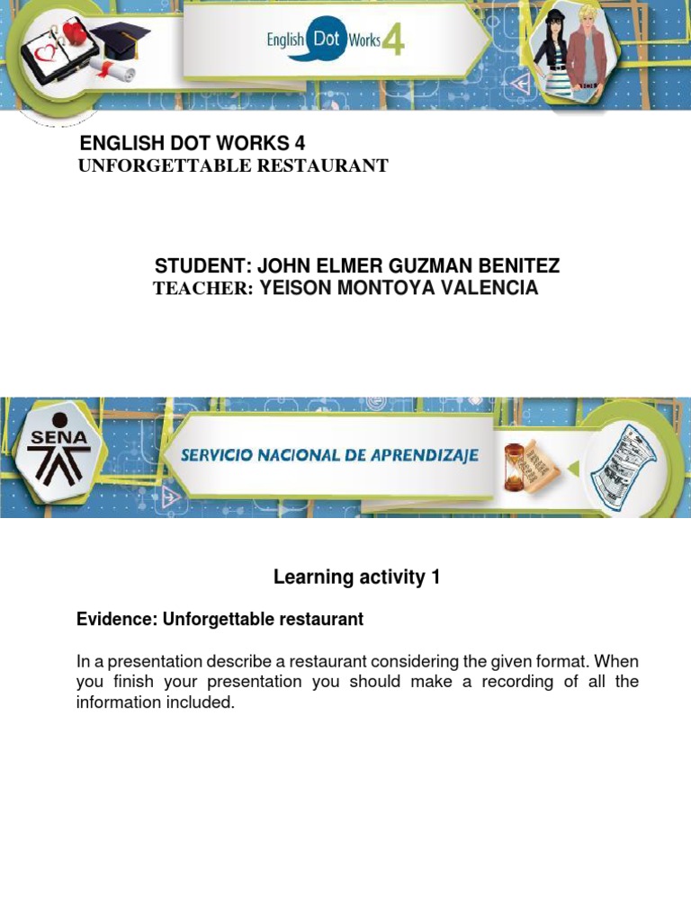 Evidence Unforgettable Restaurant | PDF | Restaurants | Menu