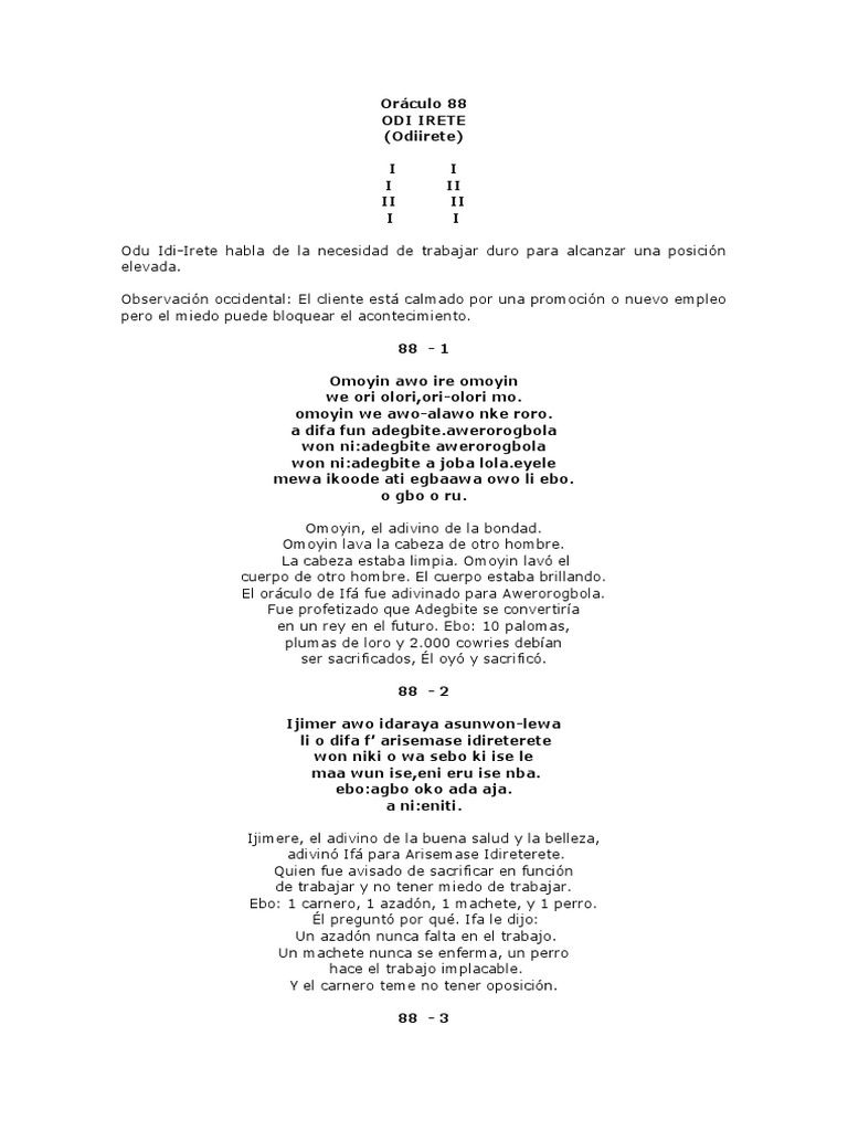 Odi Irete | PDF | Santeria | Religión étnica