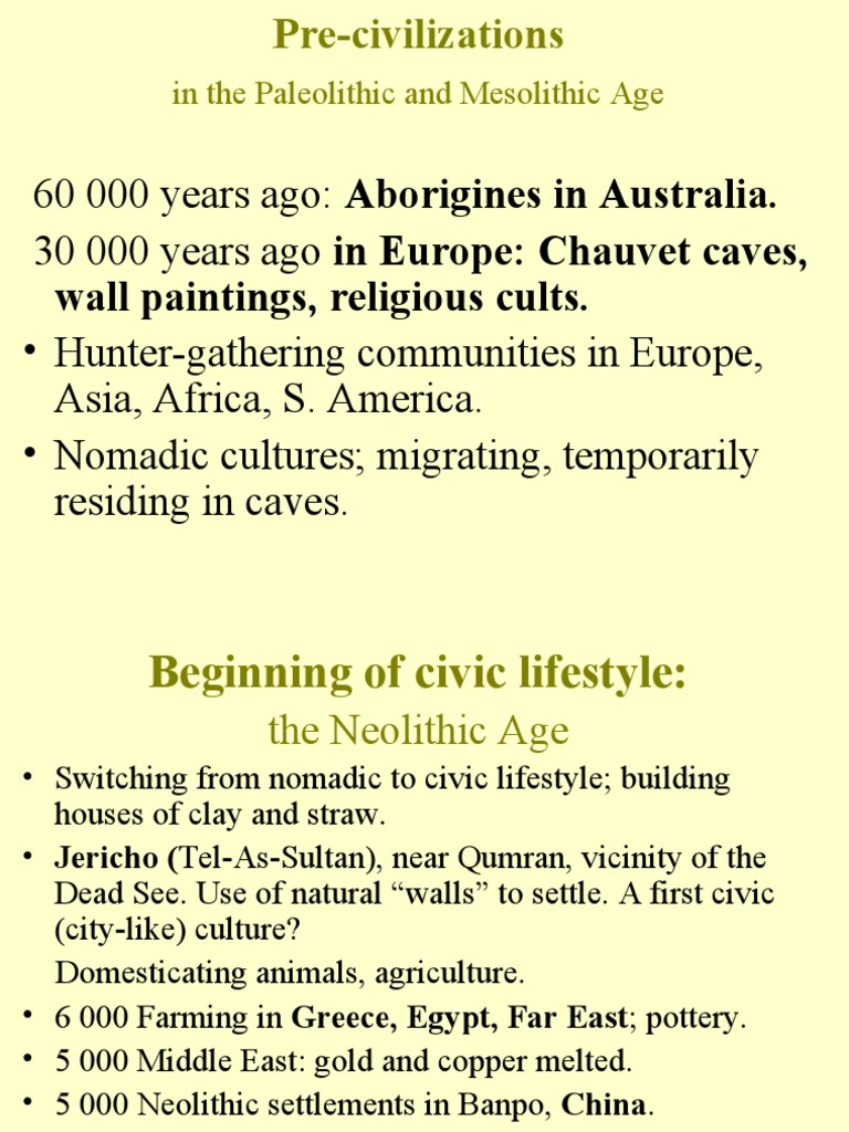 Pre-Civilizations and Early Cultures | PDF | Sumer | Israelites