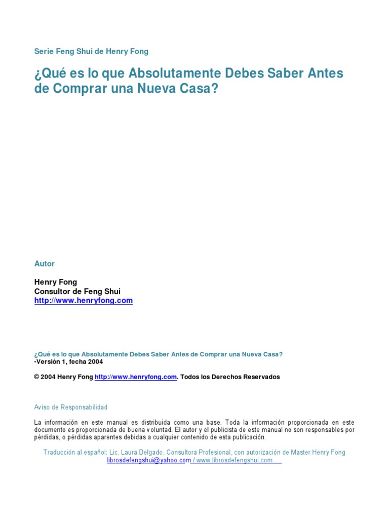 Henry Fong-Feng Shui | PDF | Yin y yang | Feng Shui