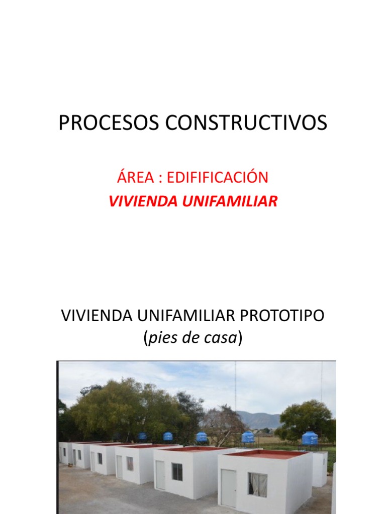 Curso de Procesos Constructivos (Vivienda) | PDF