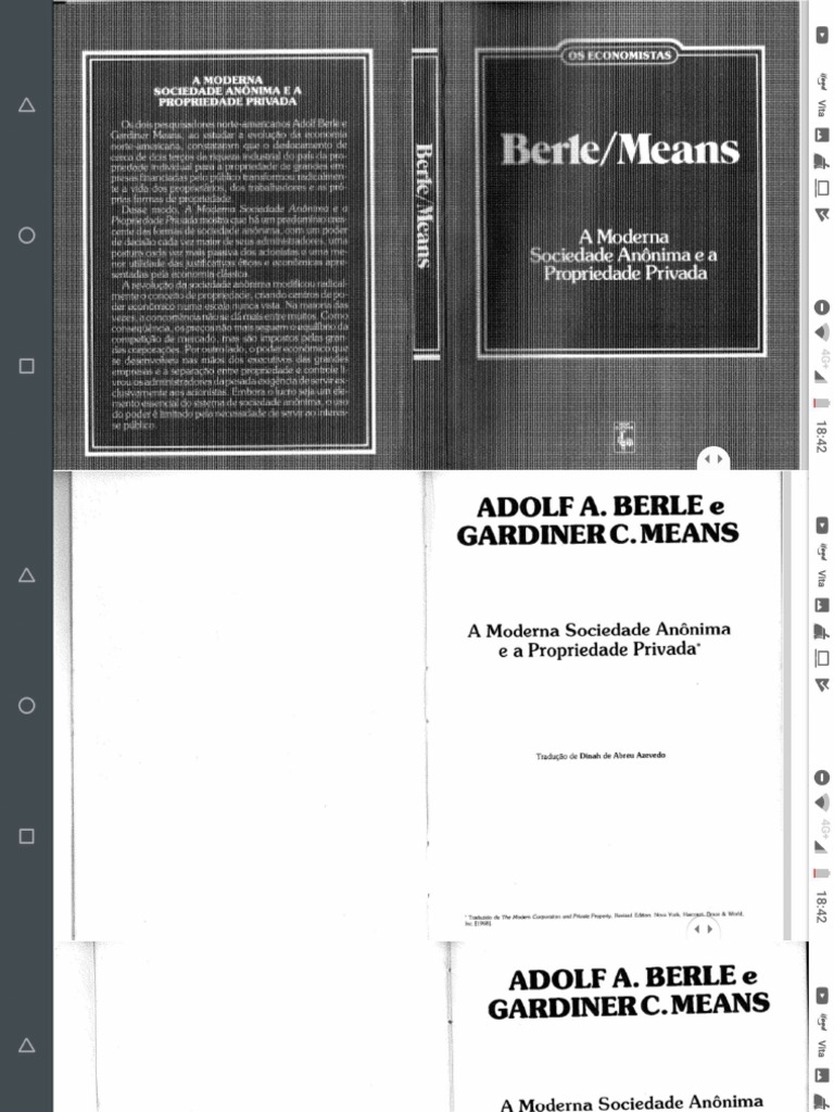 Livro Berle e Means 1932 | PDF