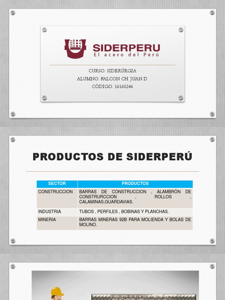 Sider Perú | PDF | Sectores Economicos | Industrias