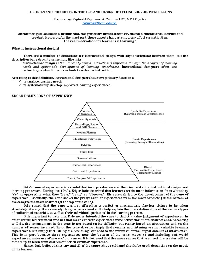 Different Learning Theories | PDF | Instructional Design | Pedagogy