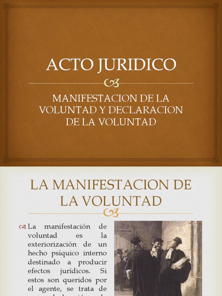 Manifestacion De La Voluntad Y Declaracion De La Voluntad | Instrumento ...